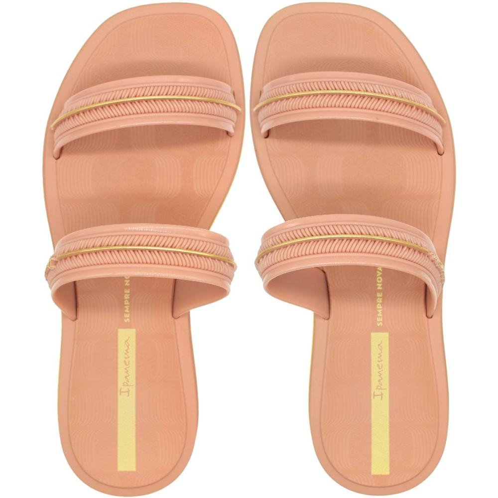 Chinelo Slide Ipanema Glow Slide Tiras Tramadas Friso Metalizado ...