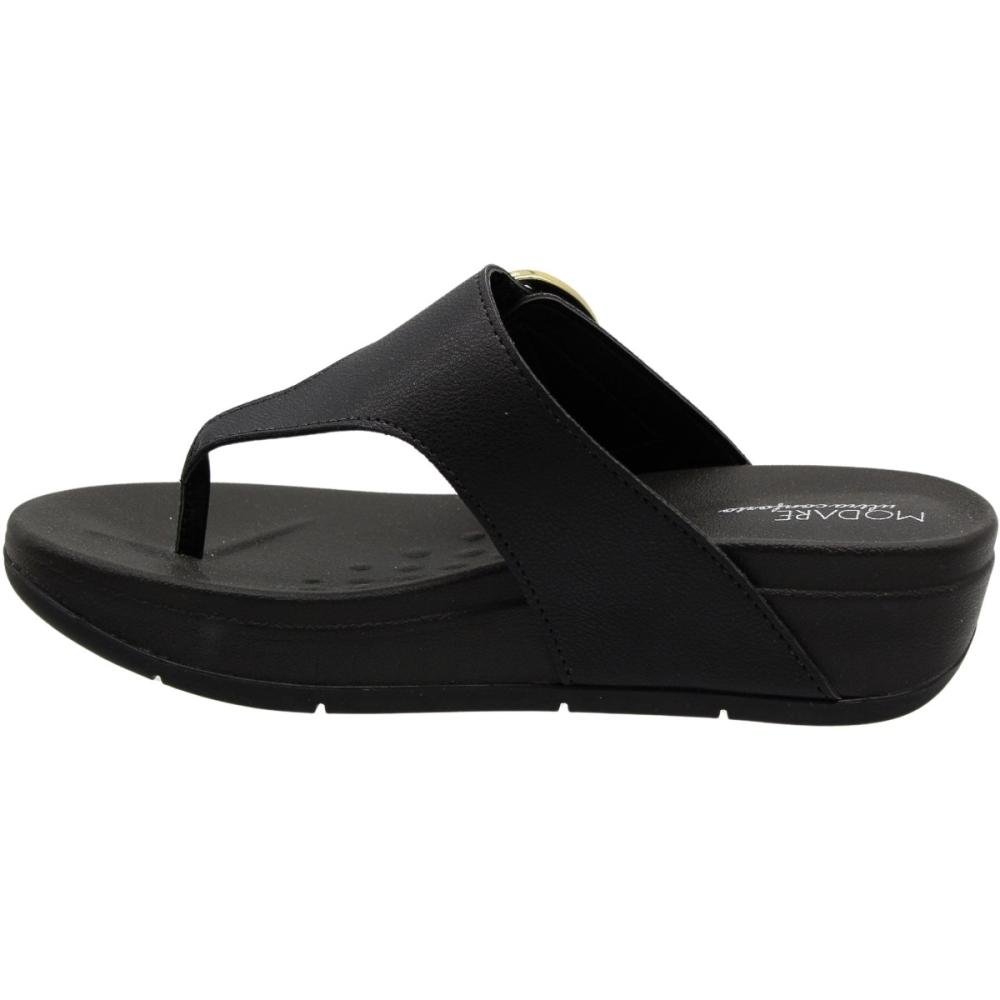 Tamanco de Dedo Anabela Modare Ultra Conforto Feminino Preto