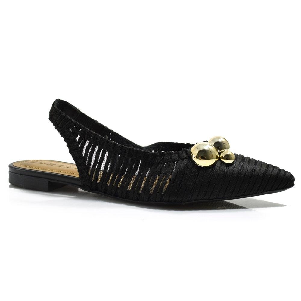 Sapatilha Slingback Feminina Suzzara 373314 Preto