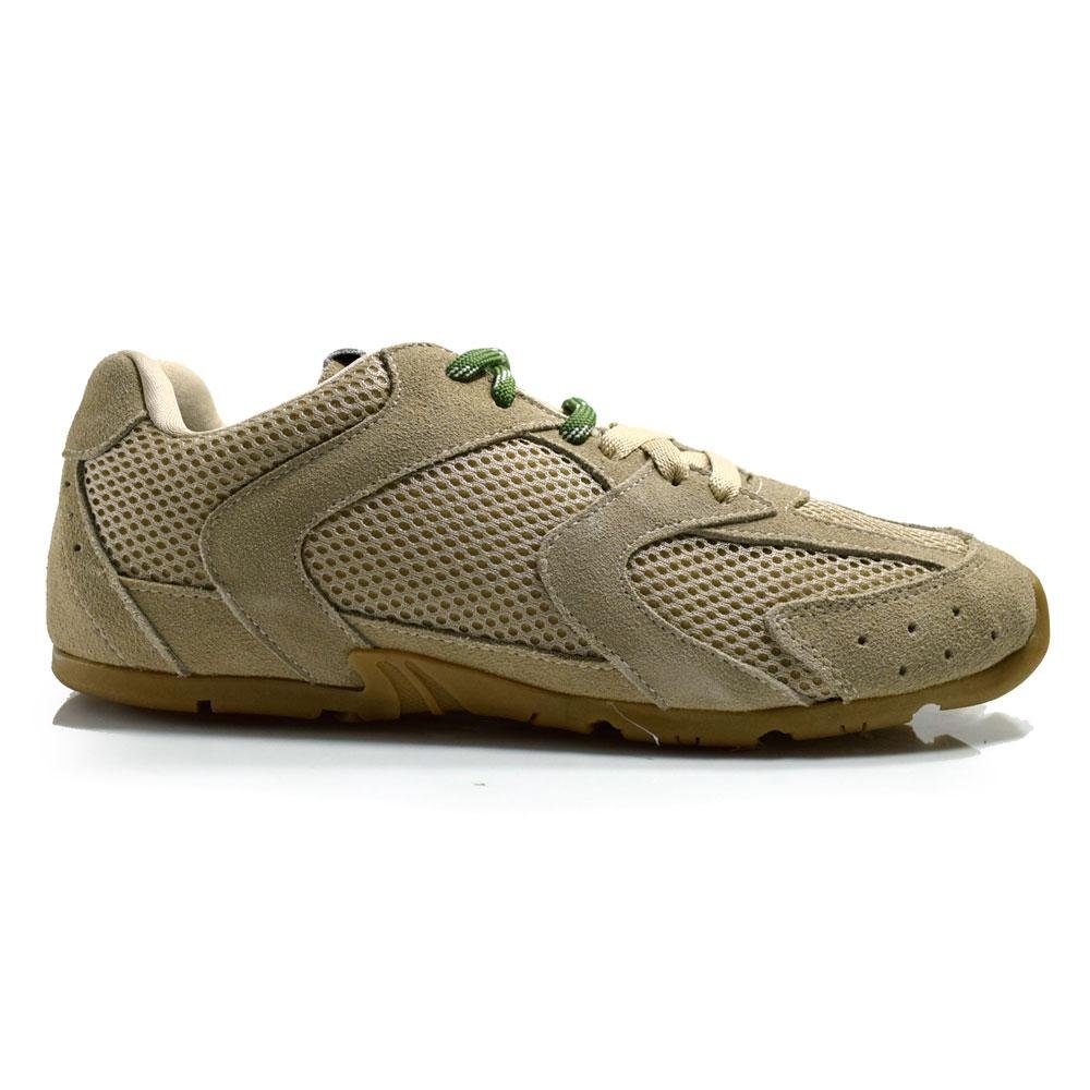 Tênis Casual de Couro Feminino Suzzara 69001 Bege