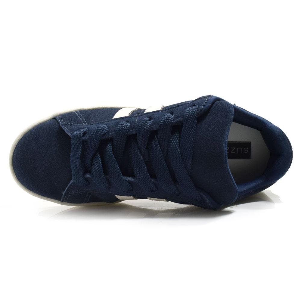 Tênis de Couro Feminino Suzzara 66001 Azul