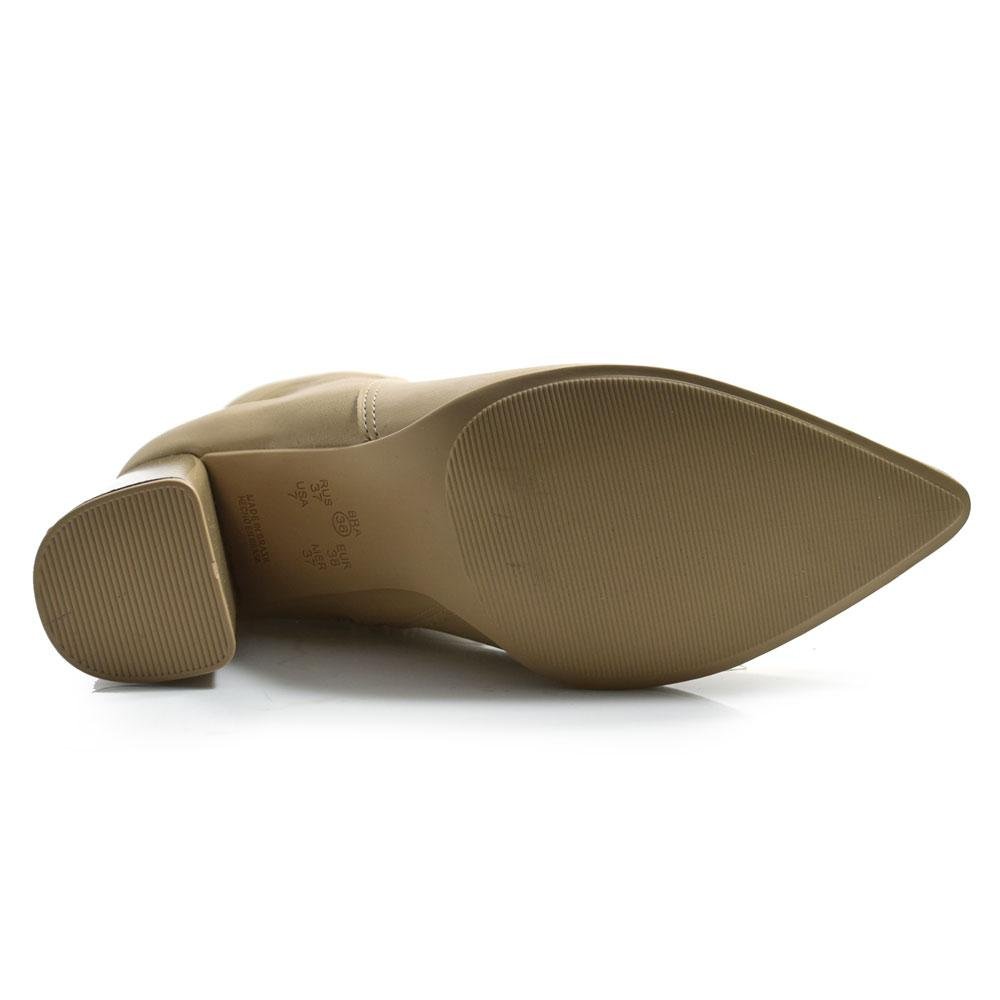 Ankle Boots Feminino Ramarim 2358123 Bege