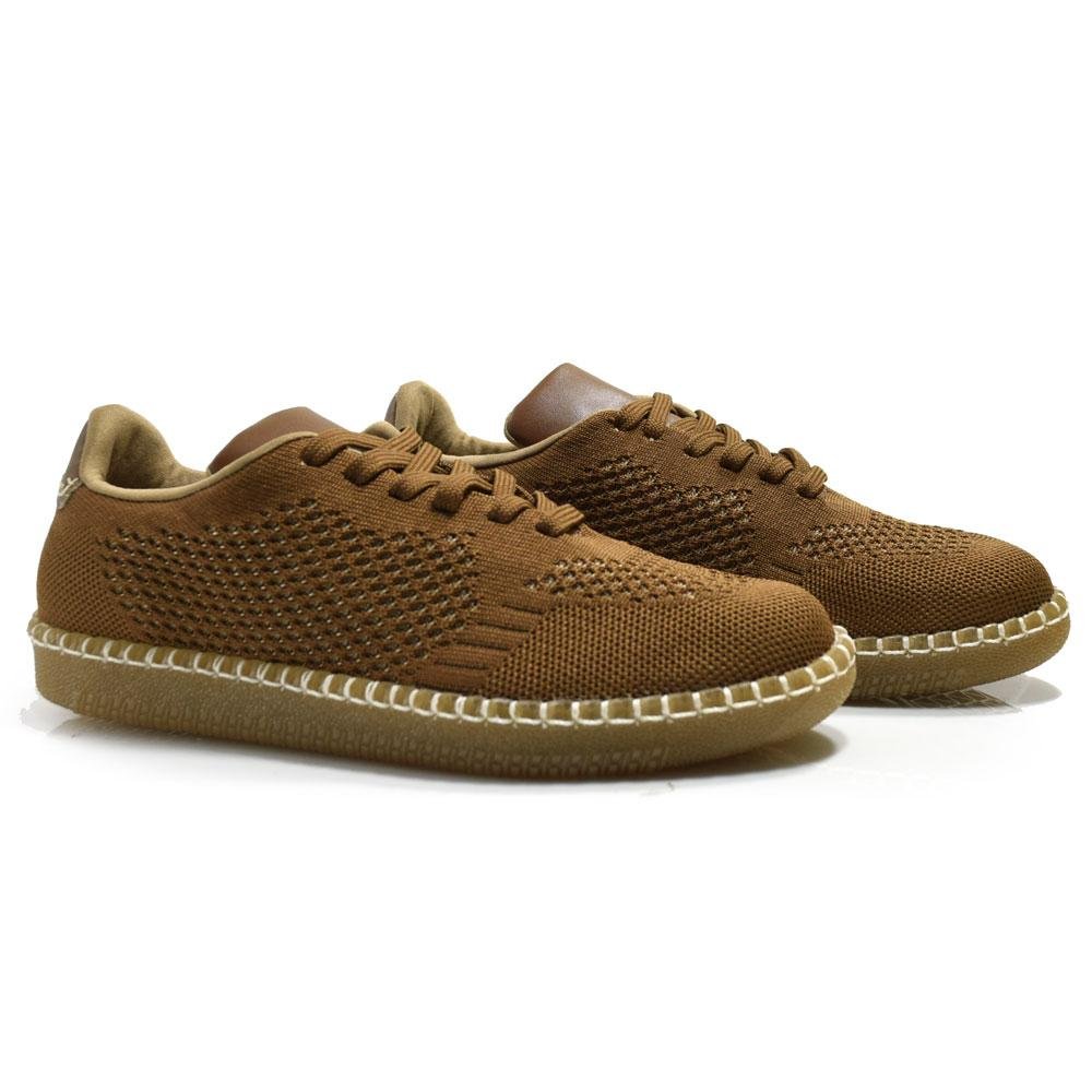 Tênis Casual Feminino Suzzara 603033 Marrom