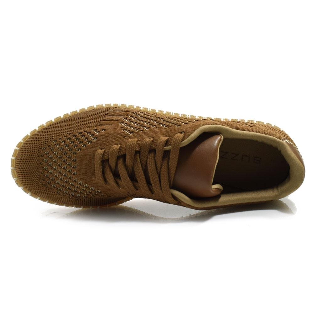 Tênis Casual Feminino Suzzara 603033 Marrom