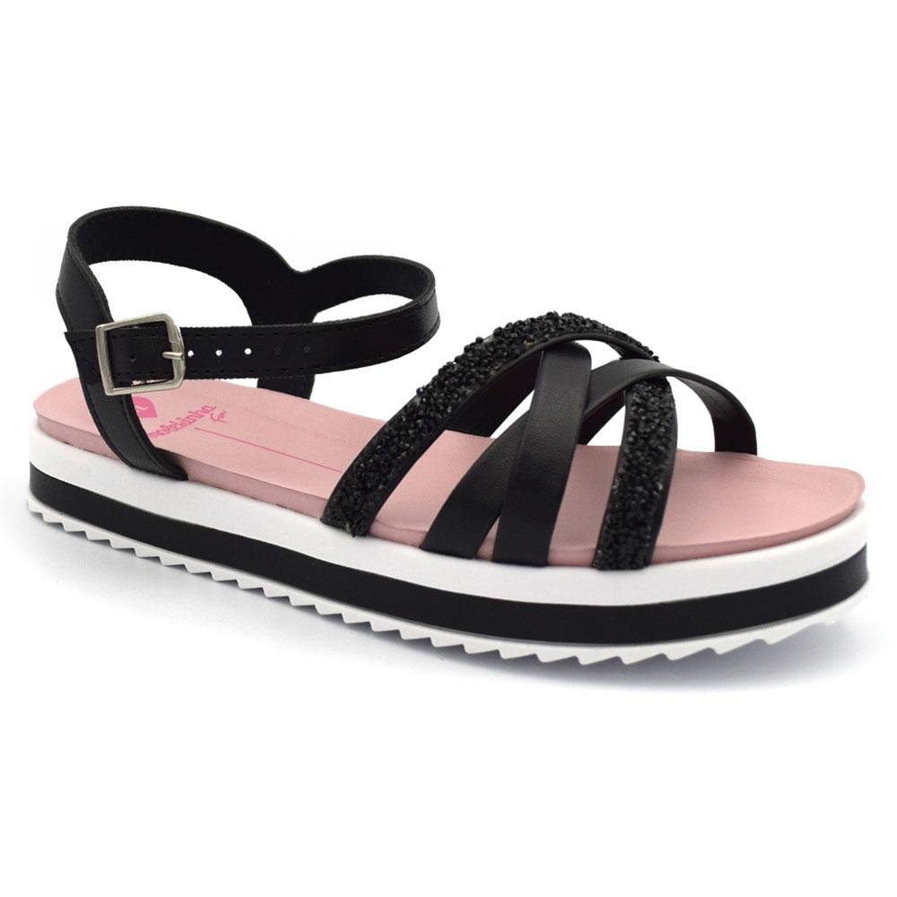 Papete Infantil de Menina Molekinha do 25 ao 34 2305.1569.9569 Preto