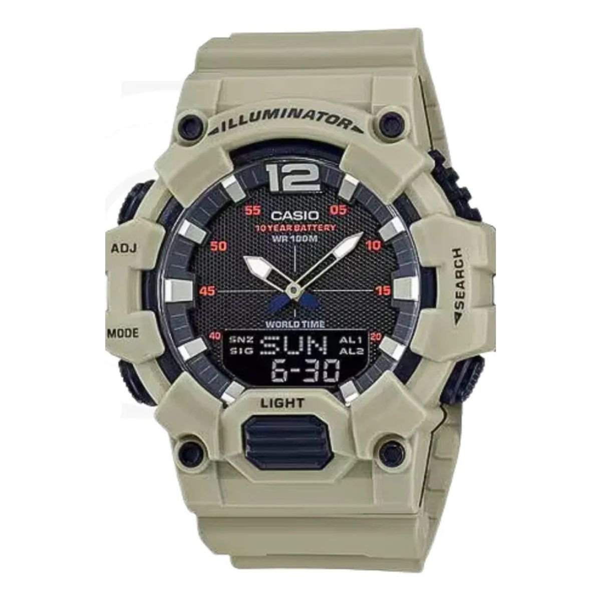 Relógio Masculino Casio Original HDC7003A3VDFSC Pulseira Silicone Verde ...