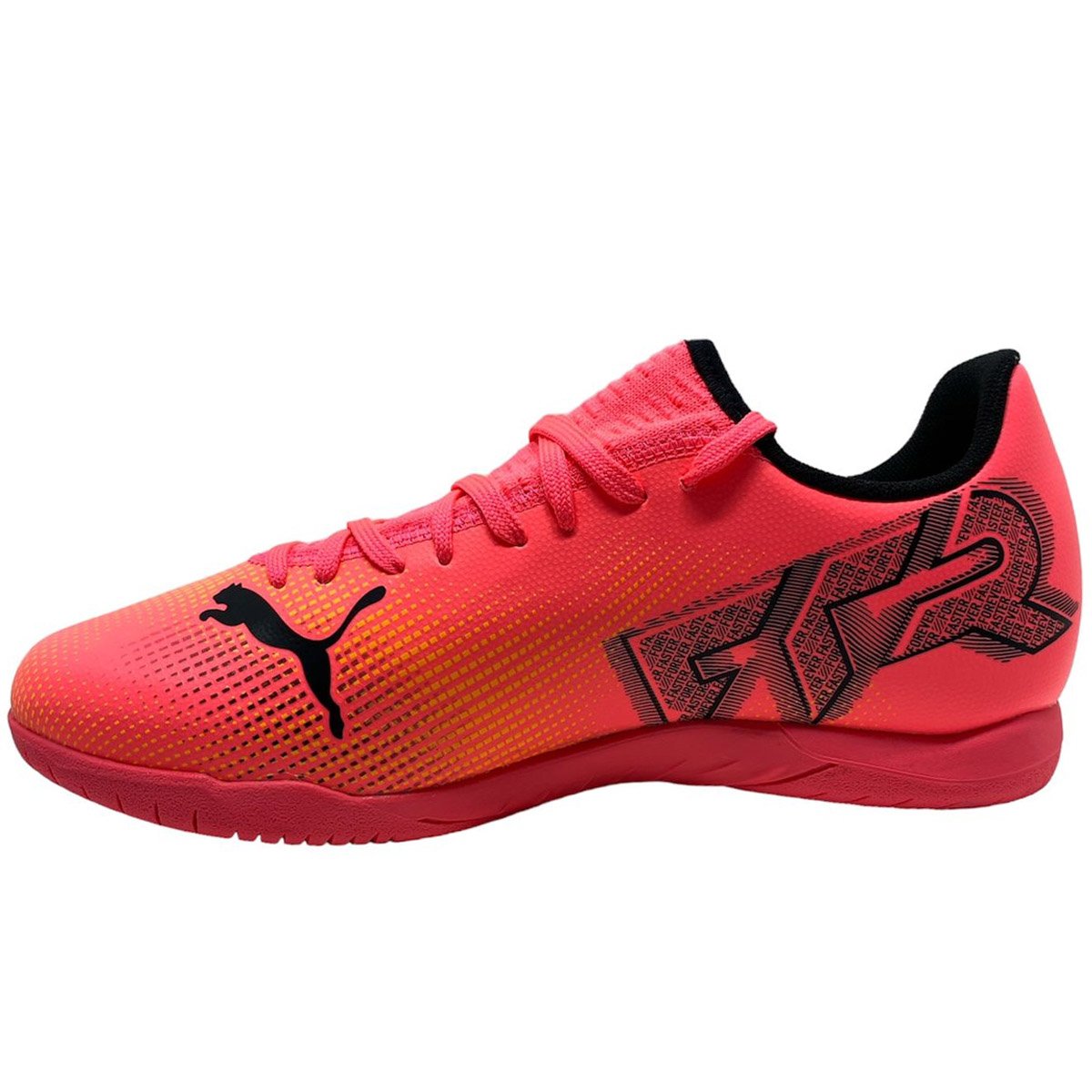 Tenis Futsal Puma Future 7 Play unissex Coral Rosa