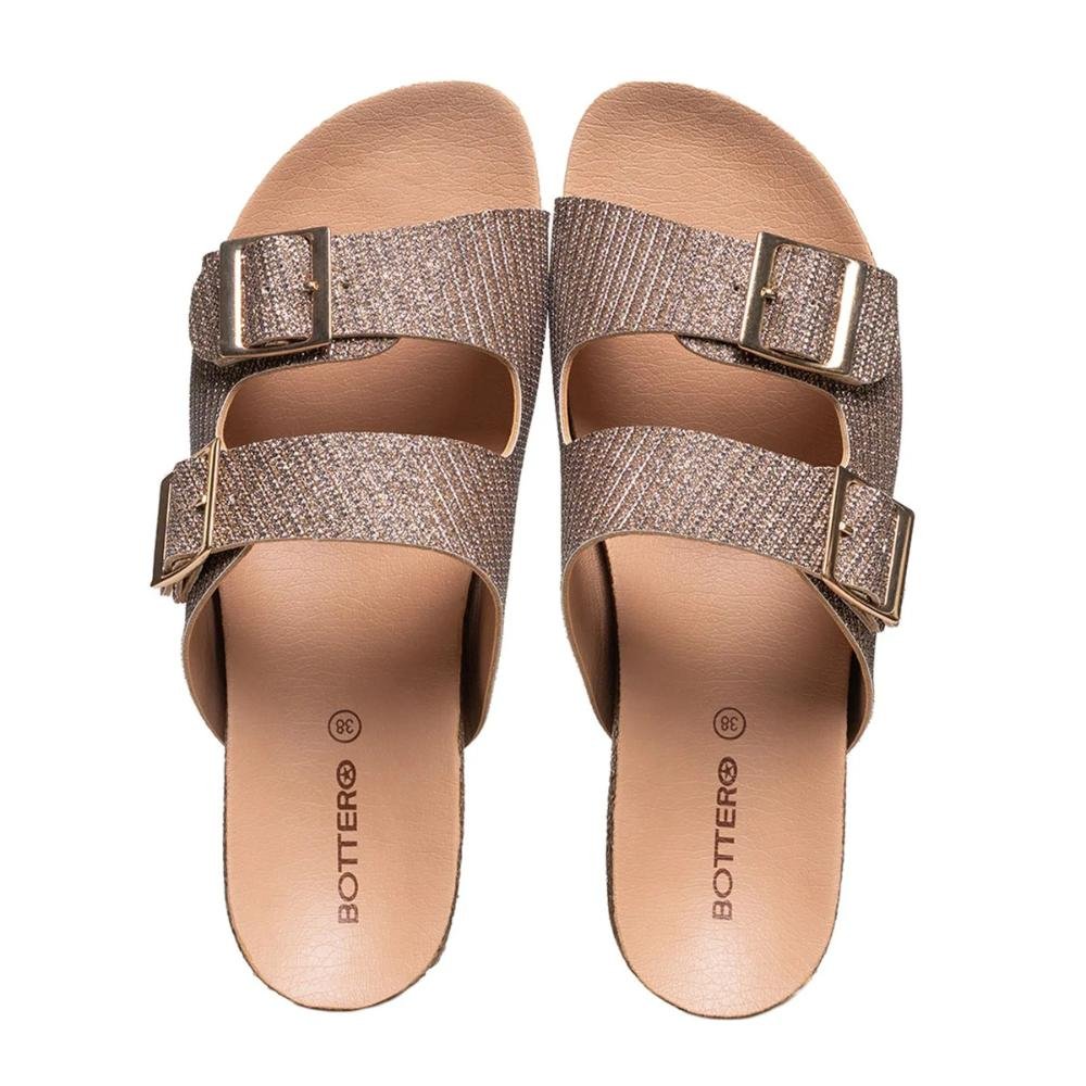 Sandália Bottero Papete Texturas Feminina Marrom