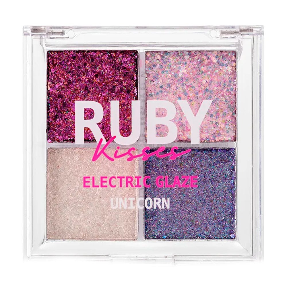 Paleta Ruby Kisses Glitter Eletric Glaze Unicorn ÚNICO