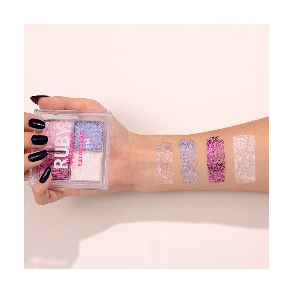 Paleta Ruby Kisses Glitter Eletric Glaze Unicorn ÚNICO