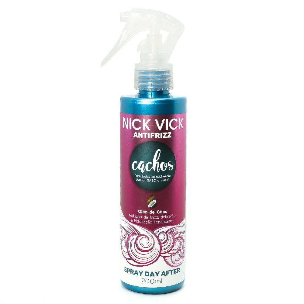 Spray Day After Cachos Nick Vick Antifrizz 200ml Cabelos Cacheados 200ml