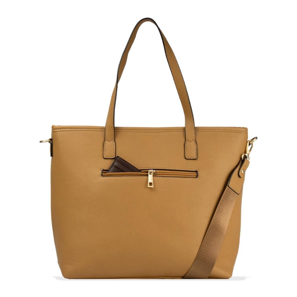 Bolsa Ombro Tote Nó Essentials Le Postiche Caramelo