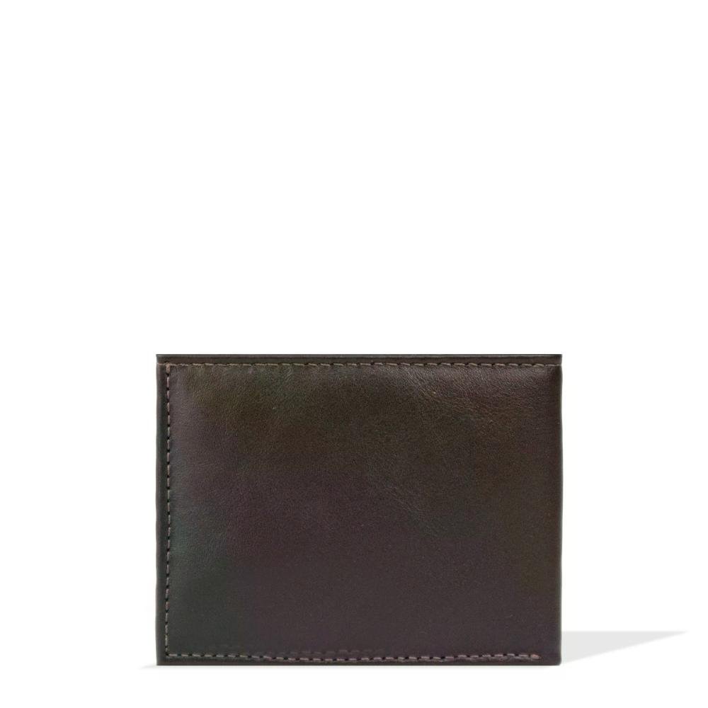 Carteira Masculina de Couro Slim Fasolo Café
