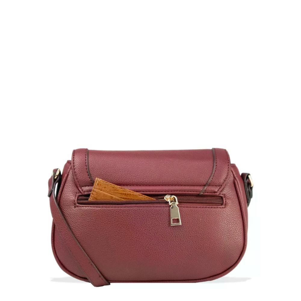 Bolsa Mini Floater Essence Tampa Le Postiche Vinho