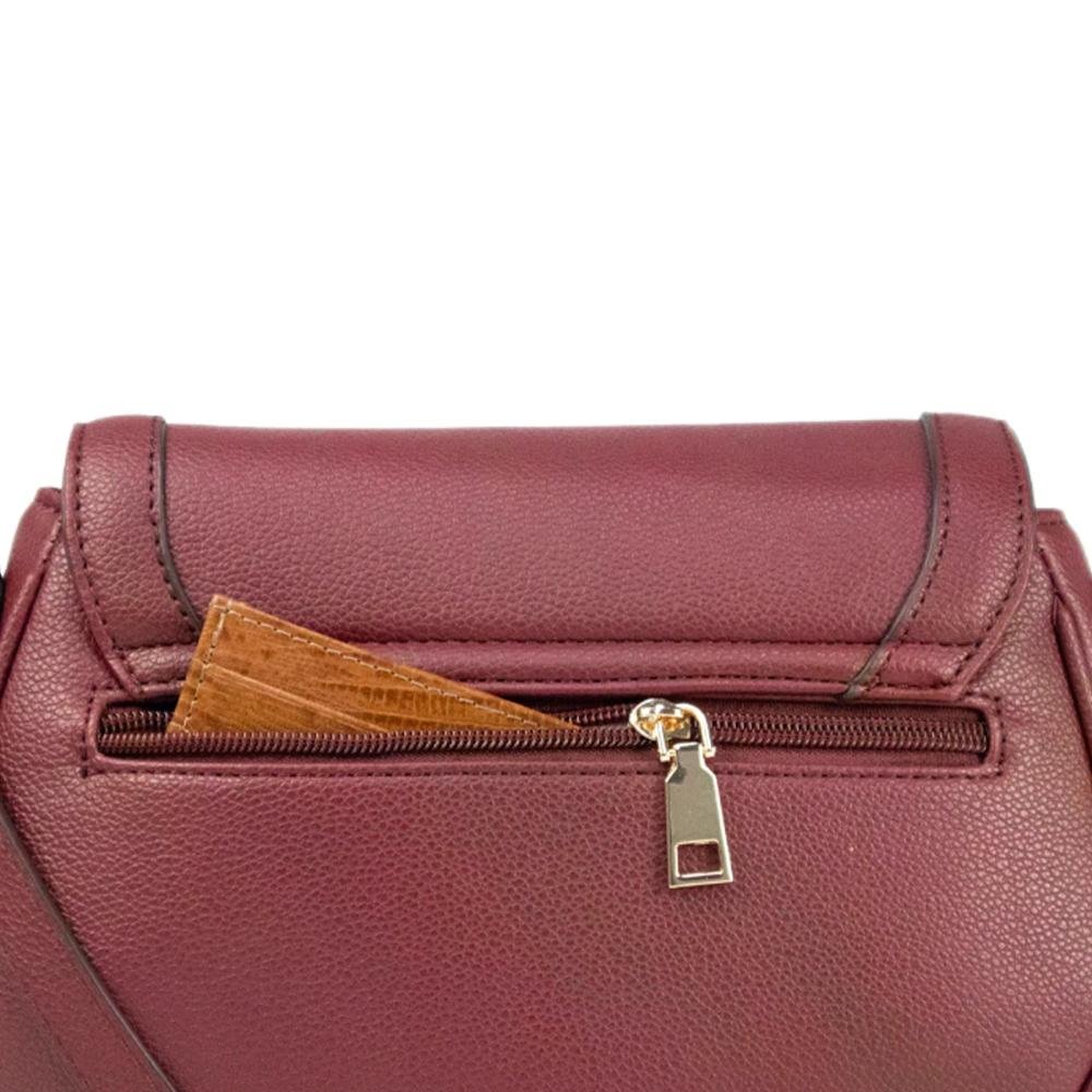 Bolsa Mini Floater Essence Tampa Le Postiche Vinho