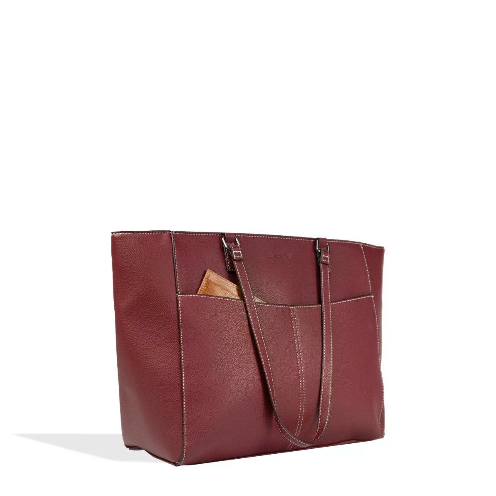 Bolsa Tote Mini Floater Urban Le Postiche Vinho
