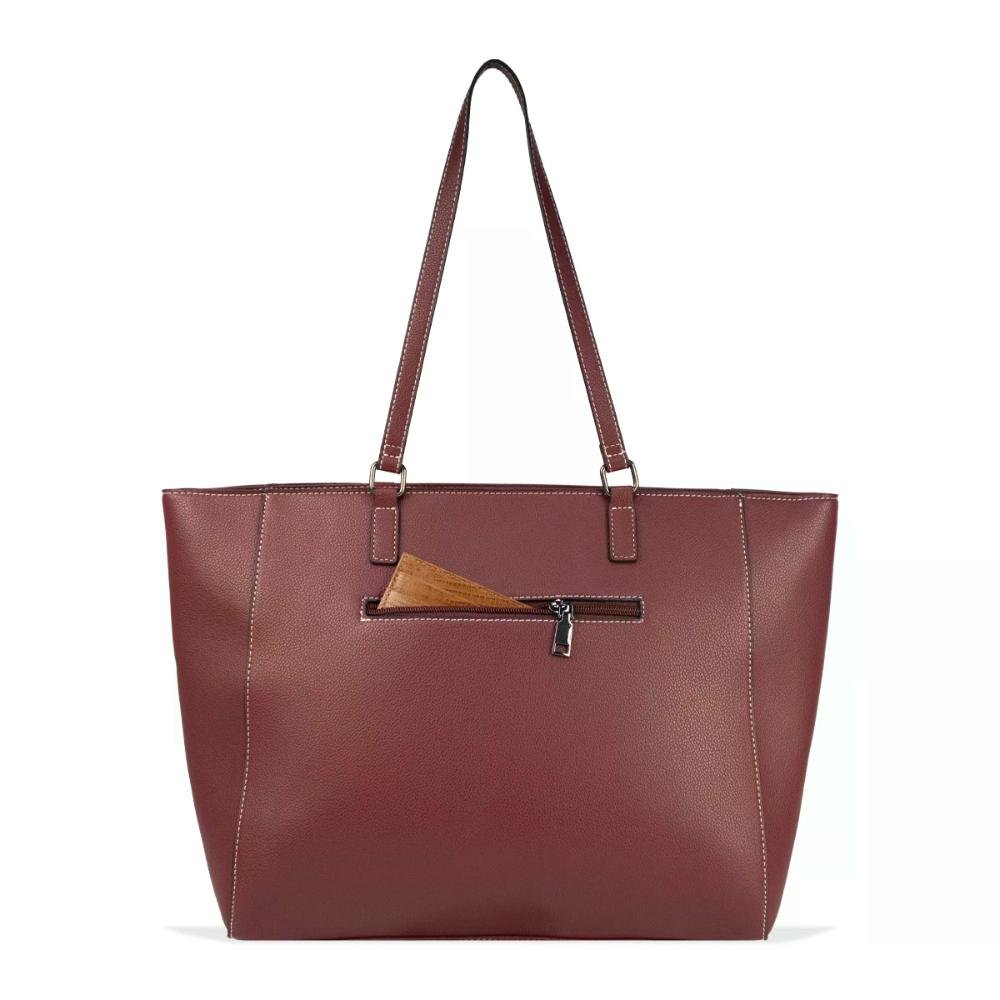 Bolsa Tote Mini Floater Urban Le Postiche Vinho