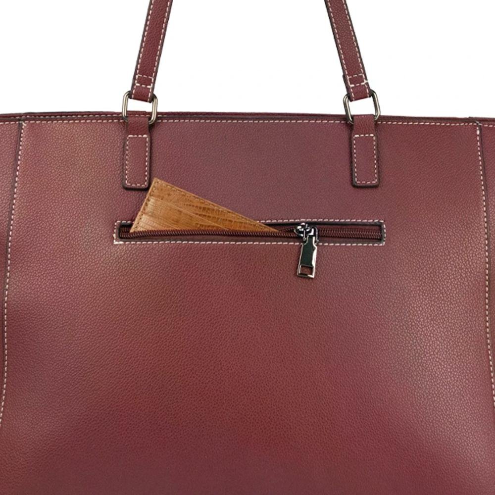 Bolsa Tote Mini Floater Urban Le Postiche Vinho