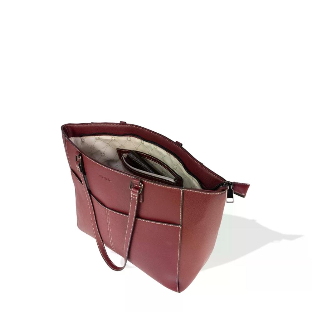 Bolsa Tote Mini Floater Urban Le Postiche Vinho