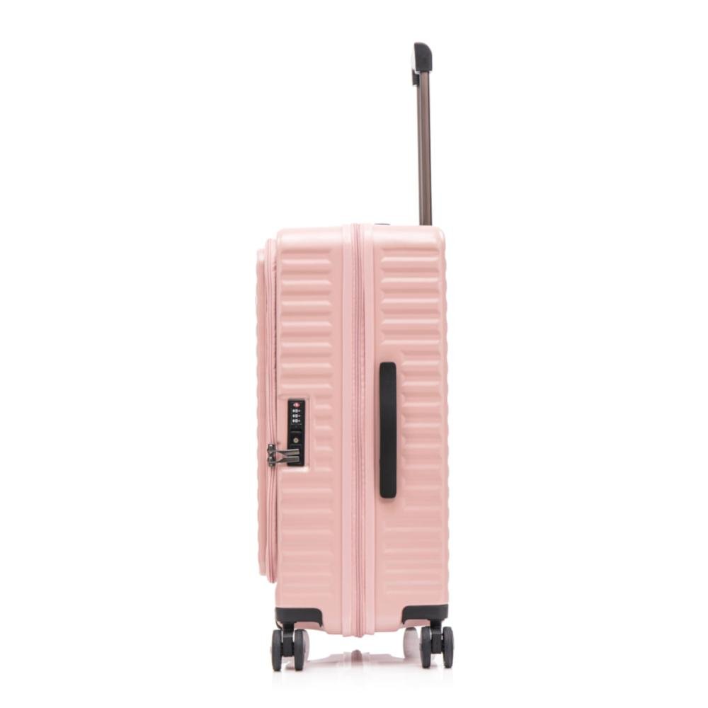 Mala Média 23kg Policarbonato Giro 360° Dubai Le Postiche Rosa