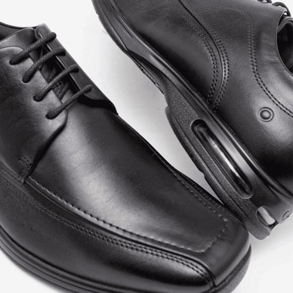 Sapato Democrata Masculino Air Spot Couro Anatomico Preto