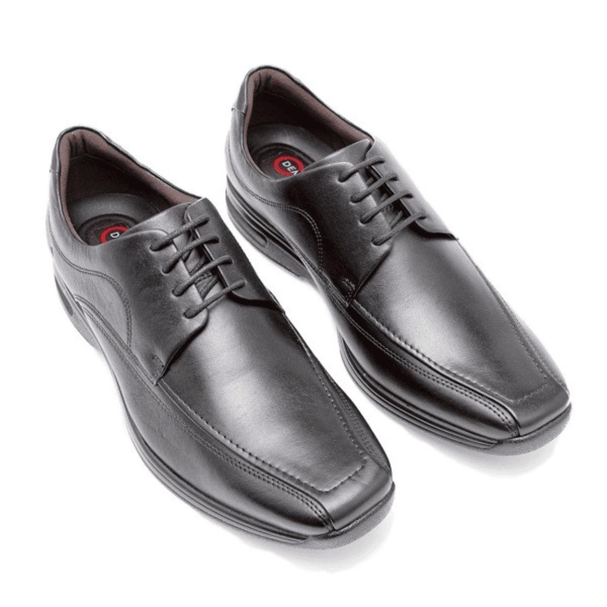 Sapato Democrata Masculino Air Spot Couro Anatomico Preto
