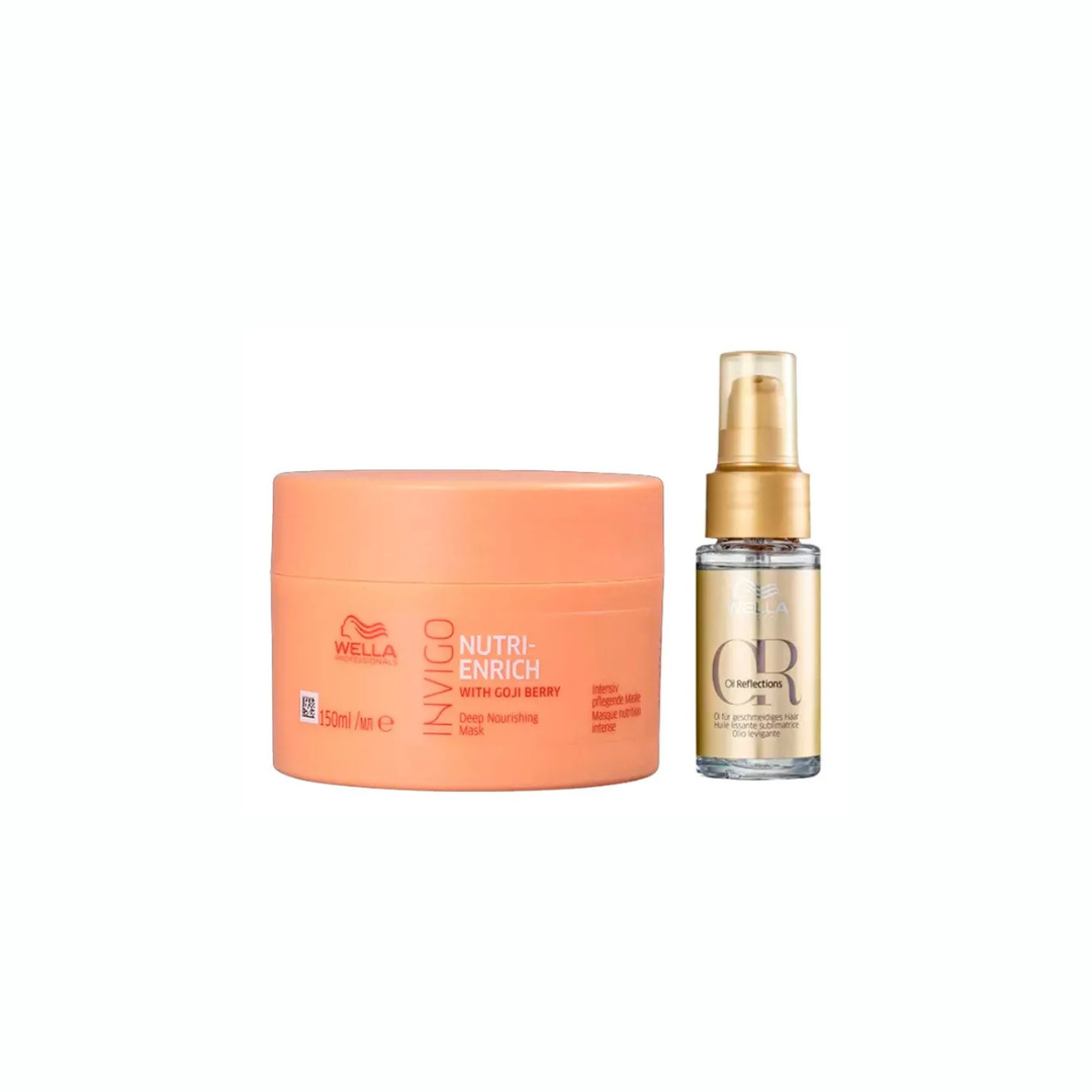 Kit Wella Professionals Invigo Nutri-Enrich - Mascara 150ml + Oil 30ml ...
