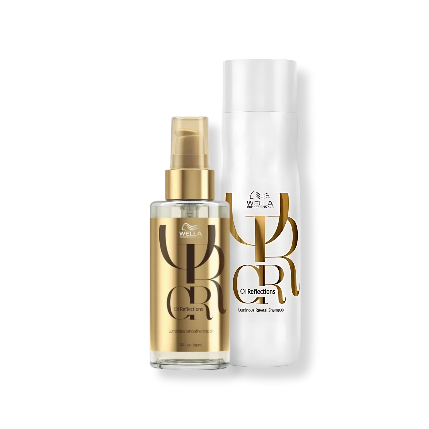 Kit com 2 Produtos Wella-Oil Reflections Shampoo e Oleo para Cabelos ...