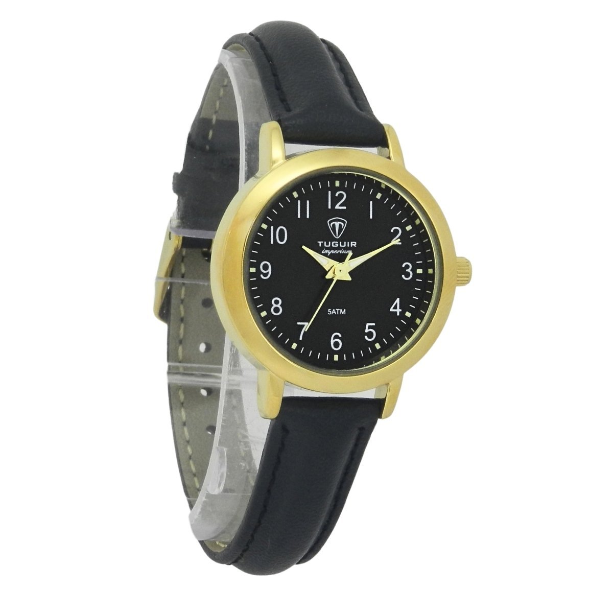 Relógio Unissex Tuguir Analógico Imperium TG30502 Preto e Dourado (DCRE ...