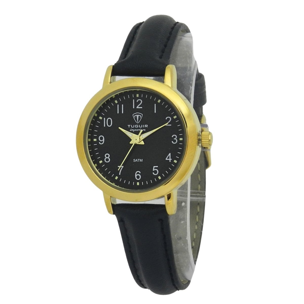 Relógio Unissex Tuguir Analógico Imperium TG30502 Preto e Dourado (DCRE ...