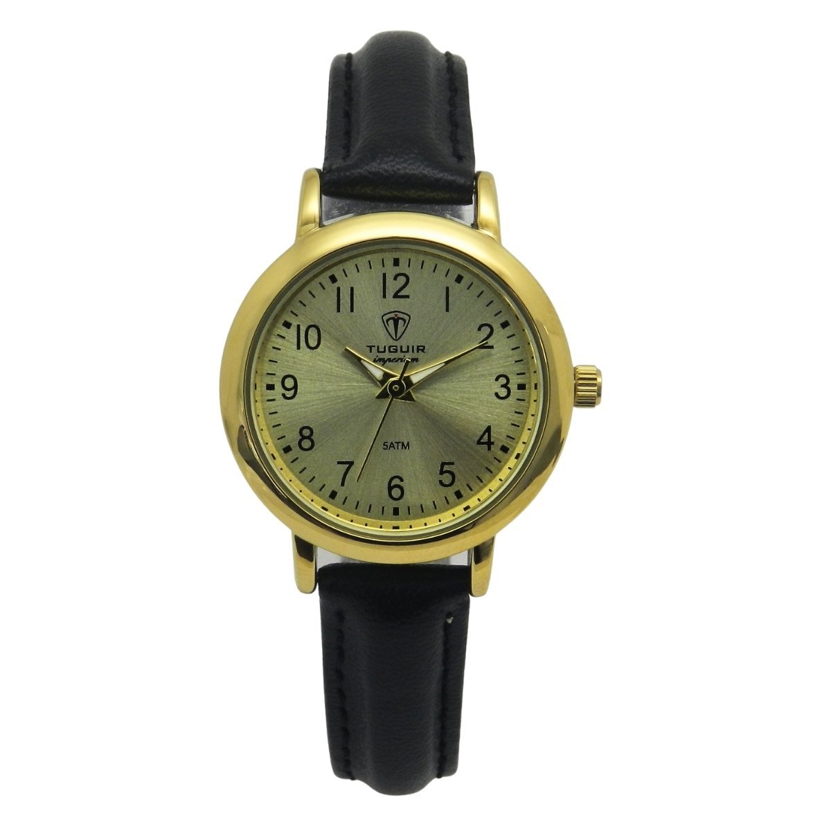 Relógio Feminino Tuguir Analógico Imperium TG30496 Dourado e Preto ...