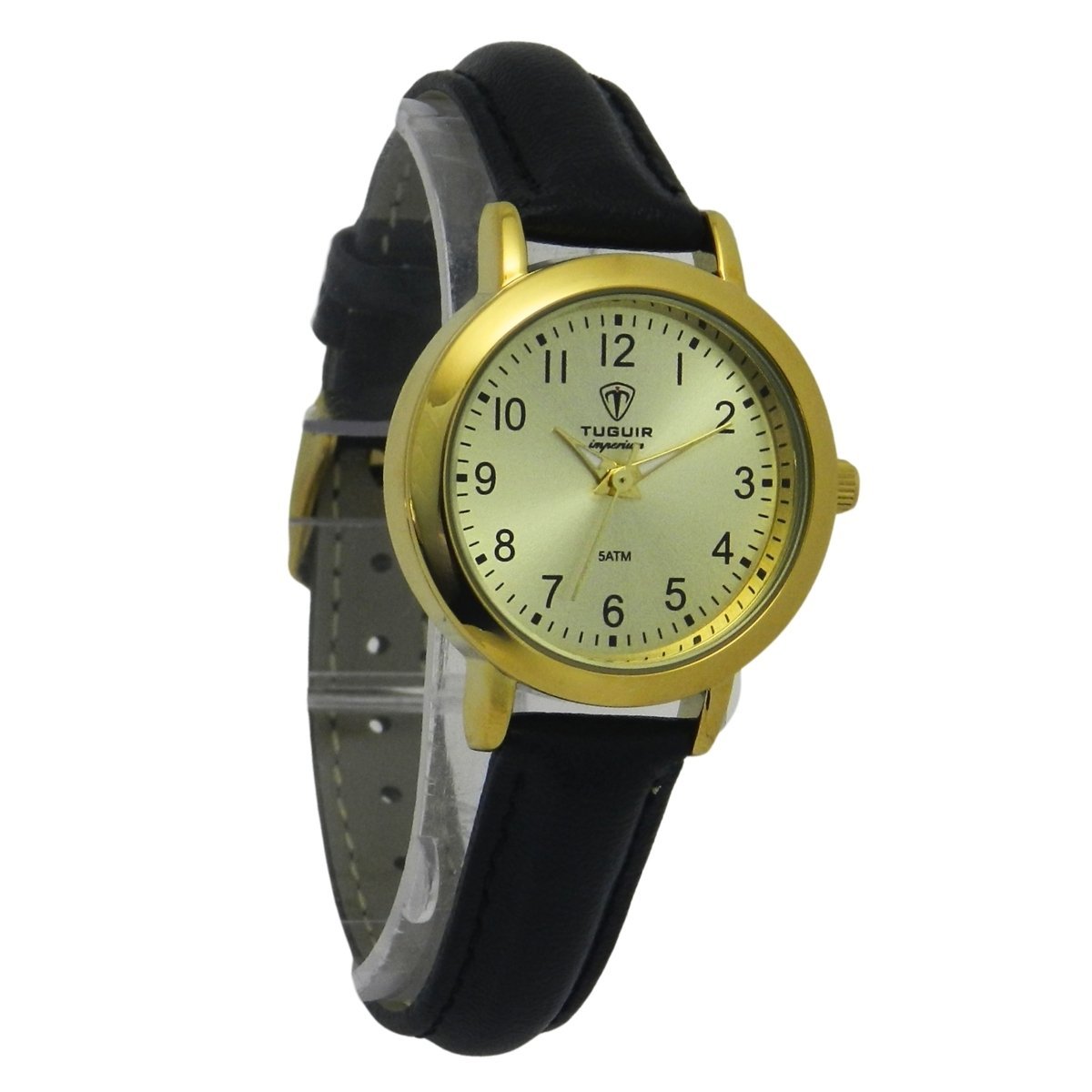 Relógio Feminino Tuguir Analógico Imperium TG30496 Dourado e Preto ...