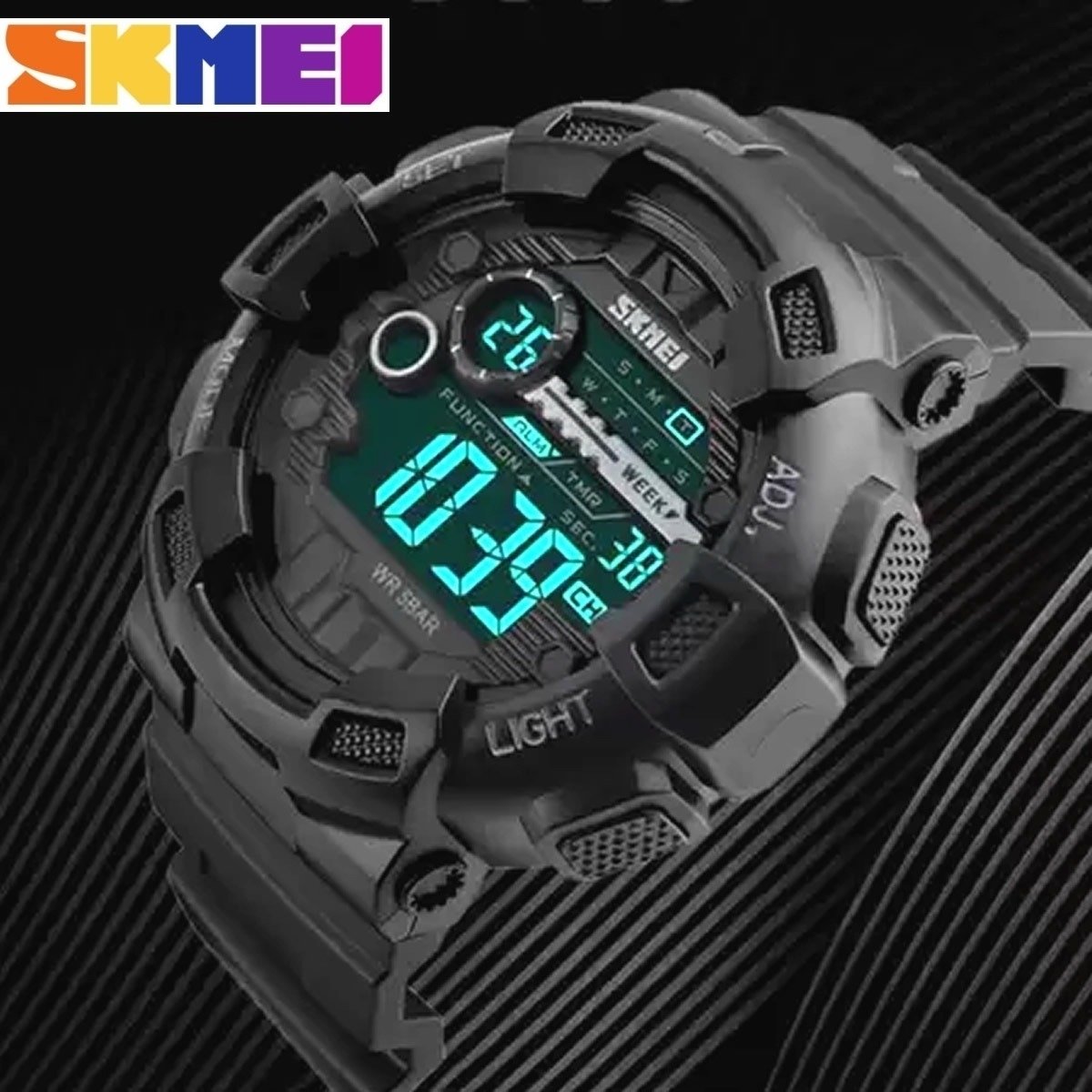 Relógio Masculino Skmei Digital 1243 Preto (DCRE: 2022/09098-0) Preto