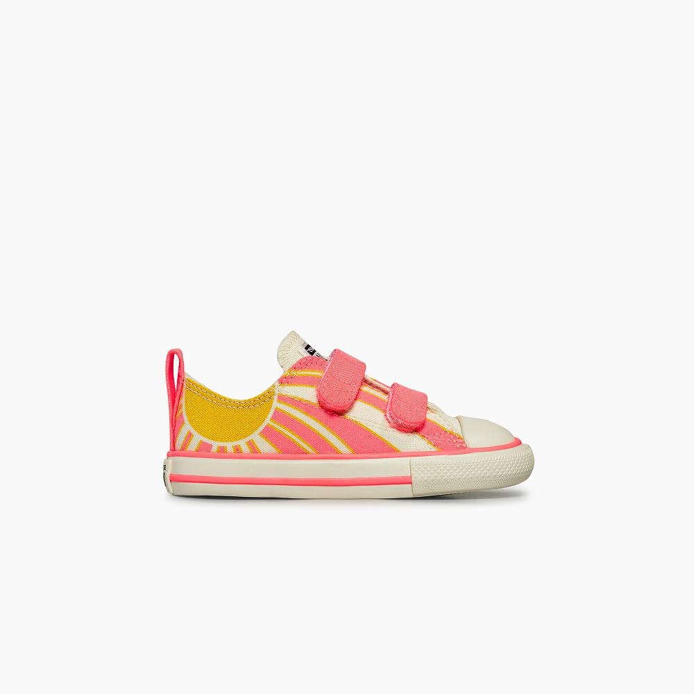 Tênis Criança Chuck Taylor All Star 2v Sunshine Baixo Rosa Rosa/Amarelo