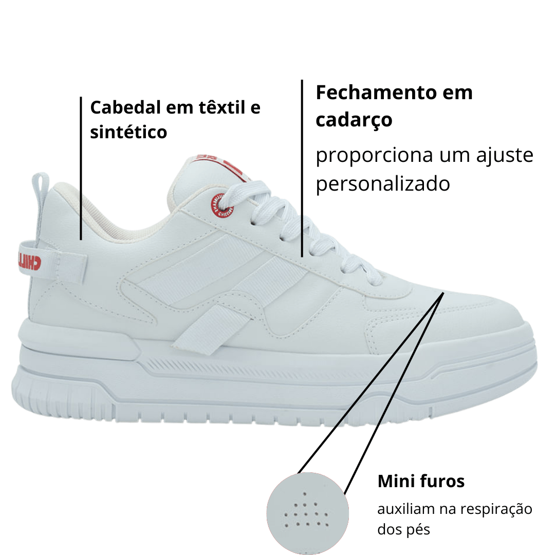 Tênis Chilli Bens Masculino Branco Branco