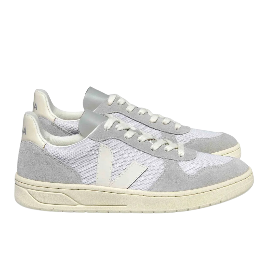 Tênis Veja Feminino V-10 Light Grey Pierre Cinza
