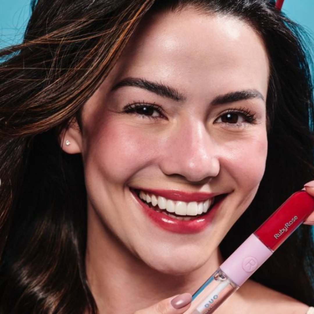 Batom e Gloss Liquido Duo - Hbf569 - Ruby Rose Cor D11