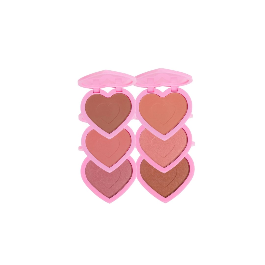 Blush Compacto Dopamine Shy Cheeks - Hbf1002 - Ruby Rose HEARTFELT HUE