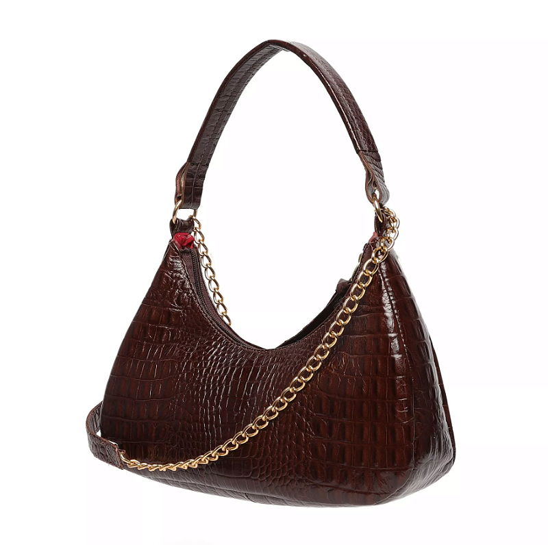 BOLSA FEMININA EM COURO Marrom