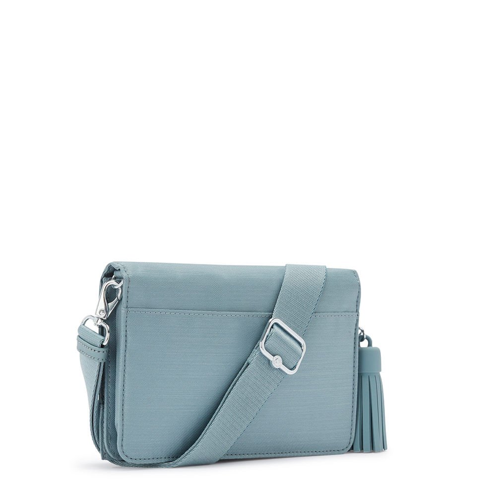 Bolsa Kipling Clair Sea Gloss M Azul I7303SQ2 Azul
