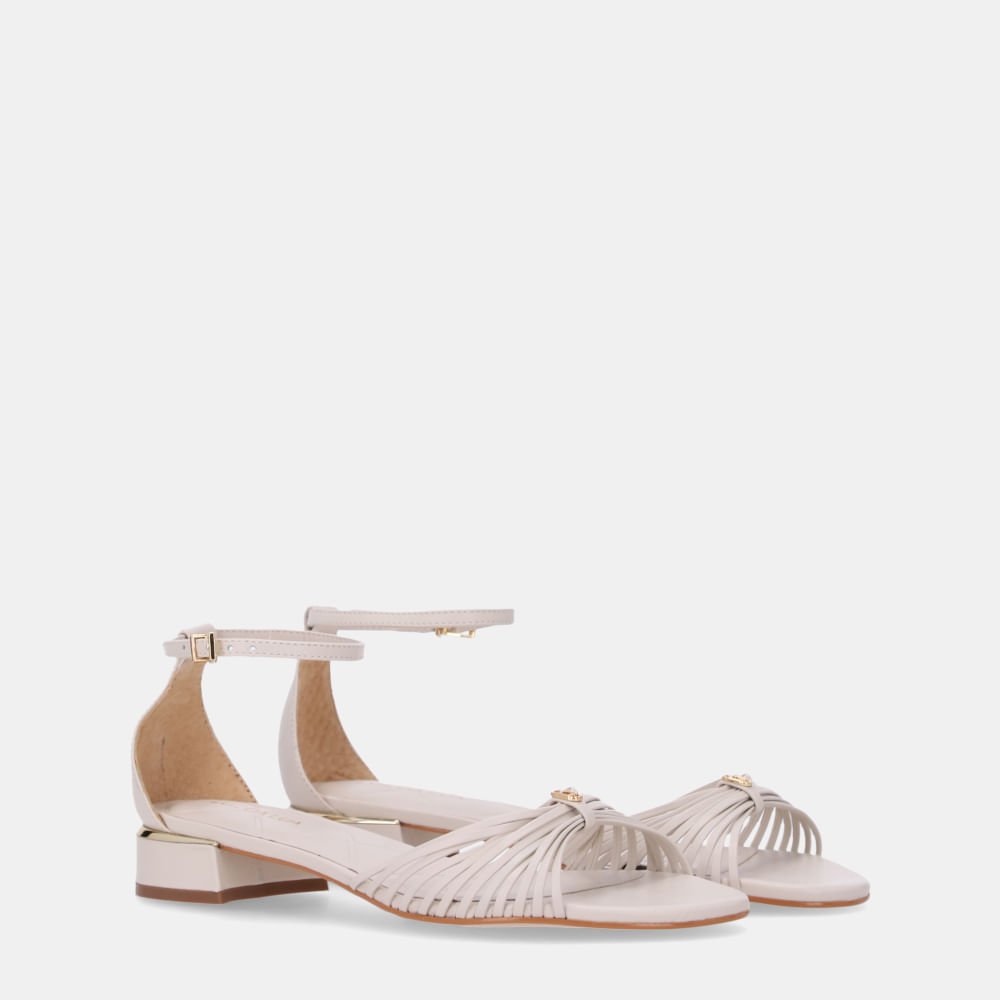 Sandália Rasteira Saara Panna - 80910007 Panna