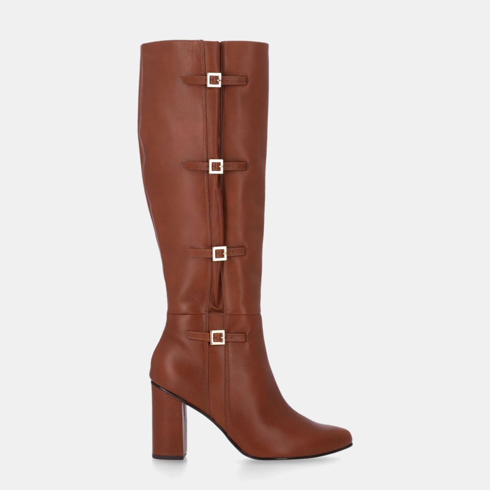 Bota Cano Longo Montenapoleone Âmbar - 56510034 Âmbar