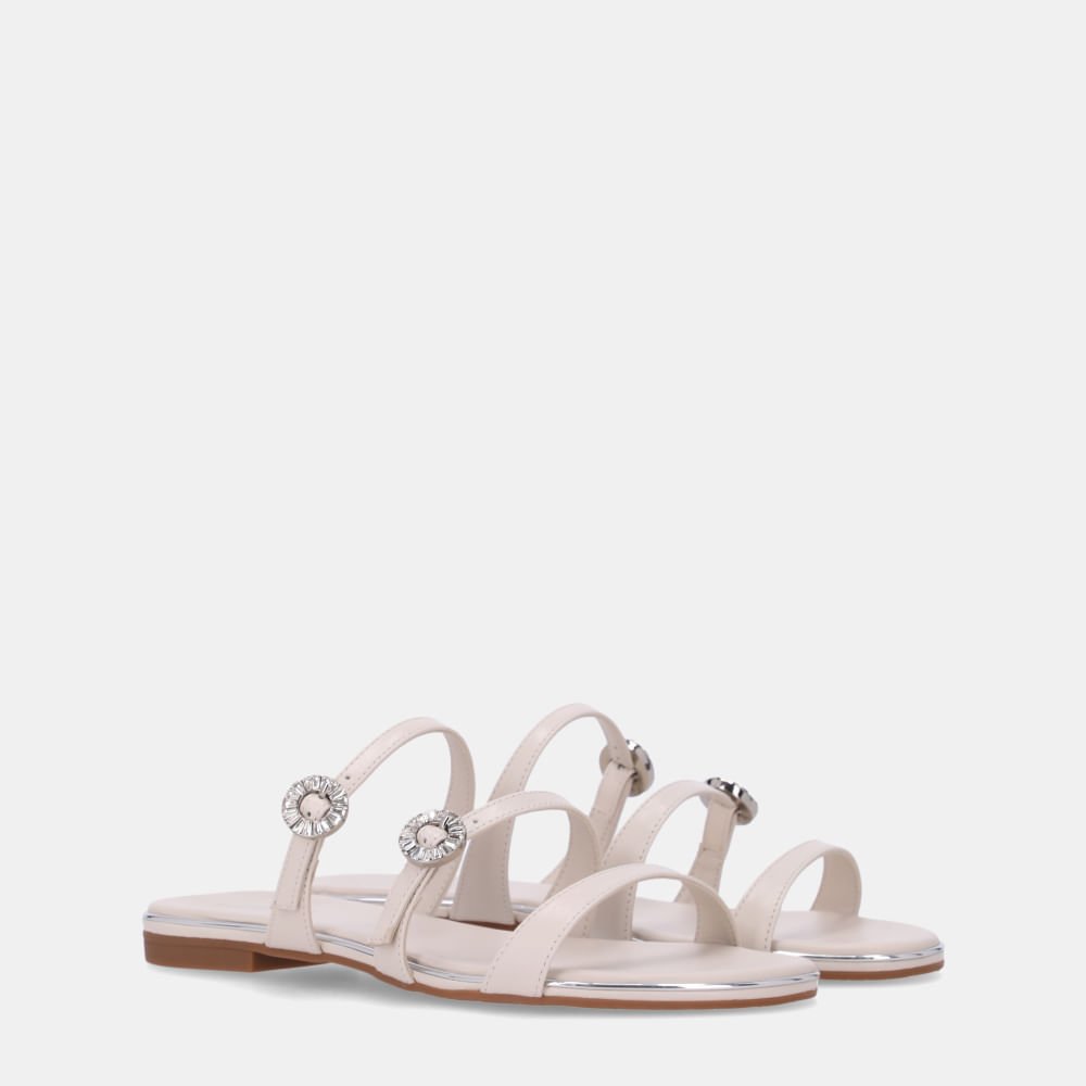 Chinelo Couro Pelica Panna - 54870073 Panna