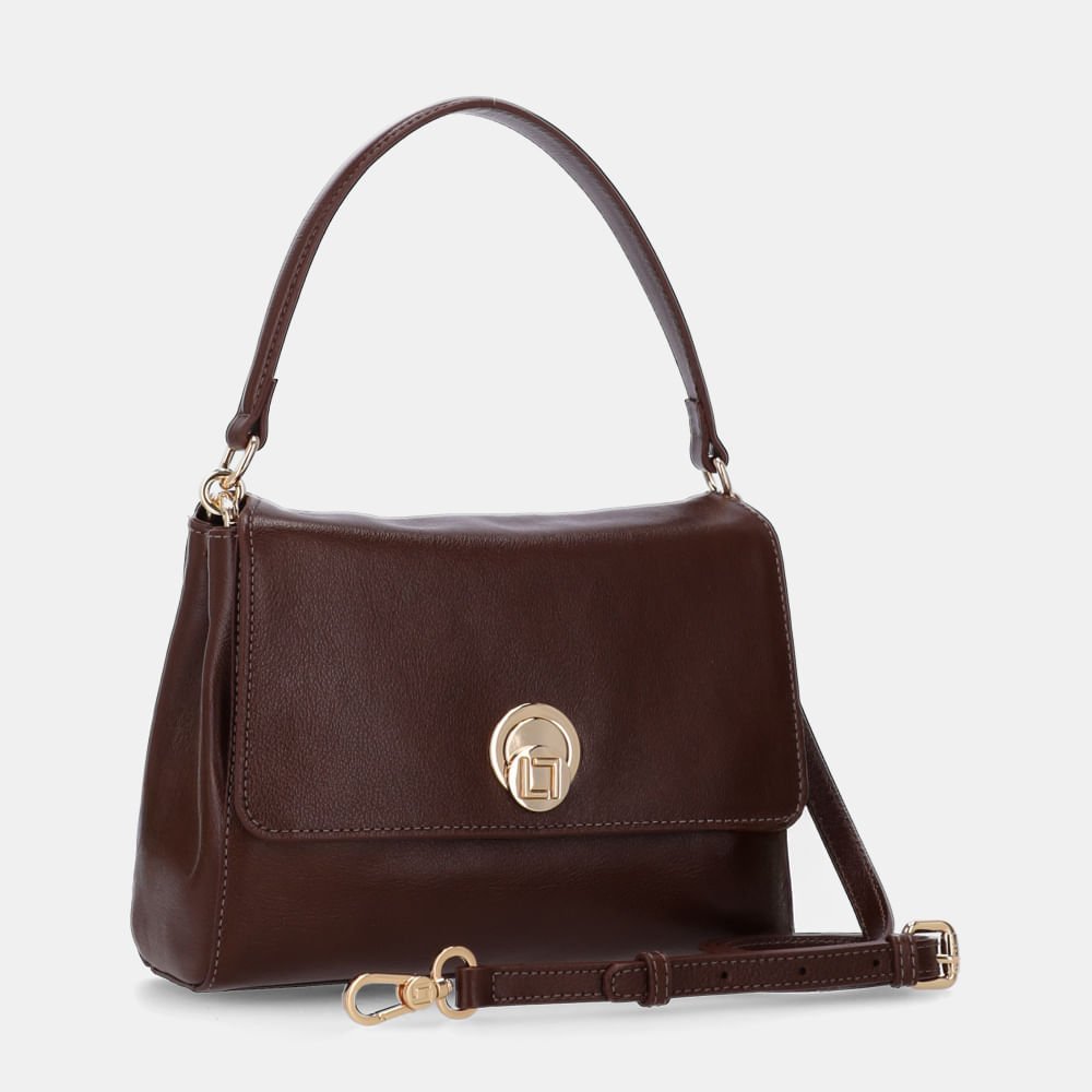 Bolsa Satchel Pequena Atacama Trufa - 2000876 Trufa