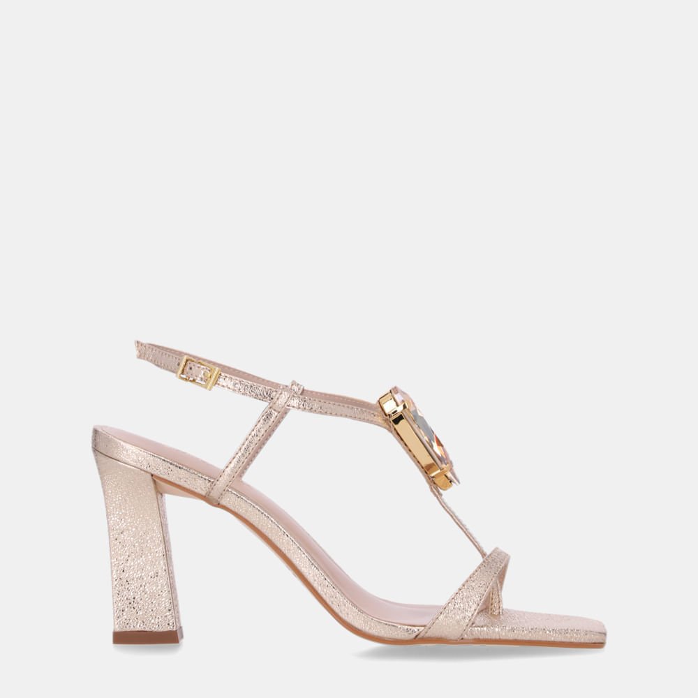 Sandália Salto Vênus Ouro - 80790014 Ouro