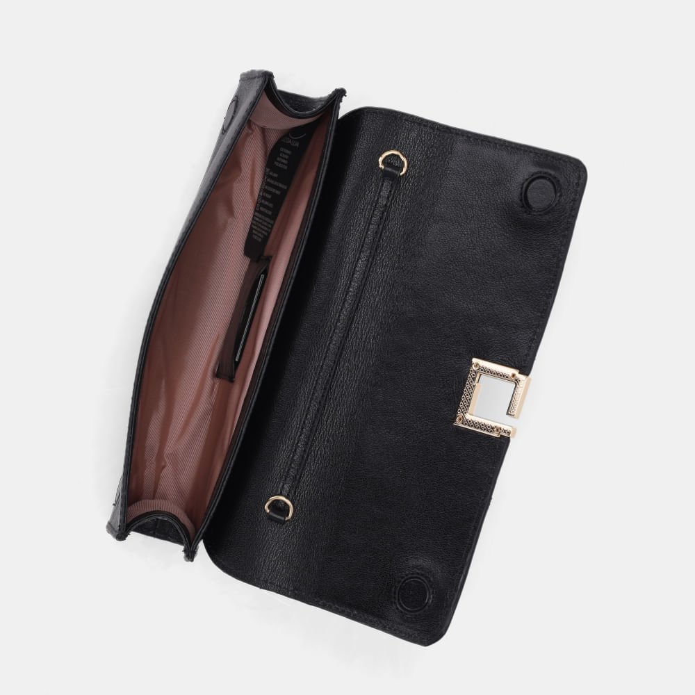 Bolsa Clutch Média Atacama Preto - 2000808 Preto