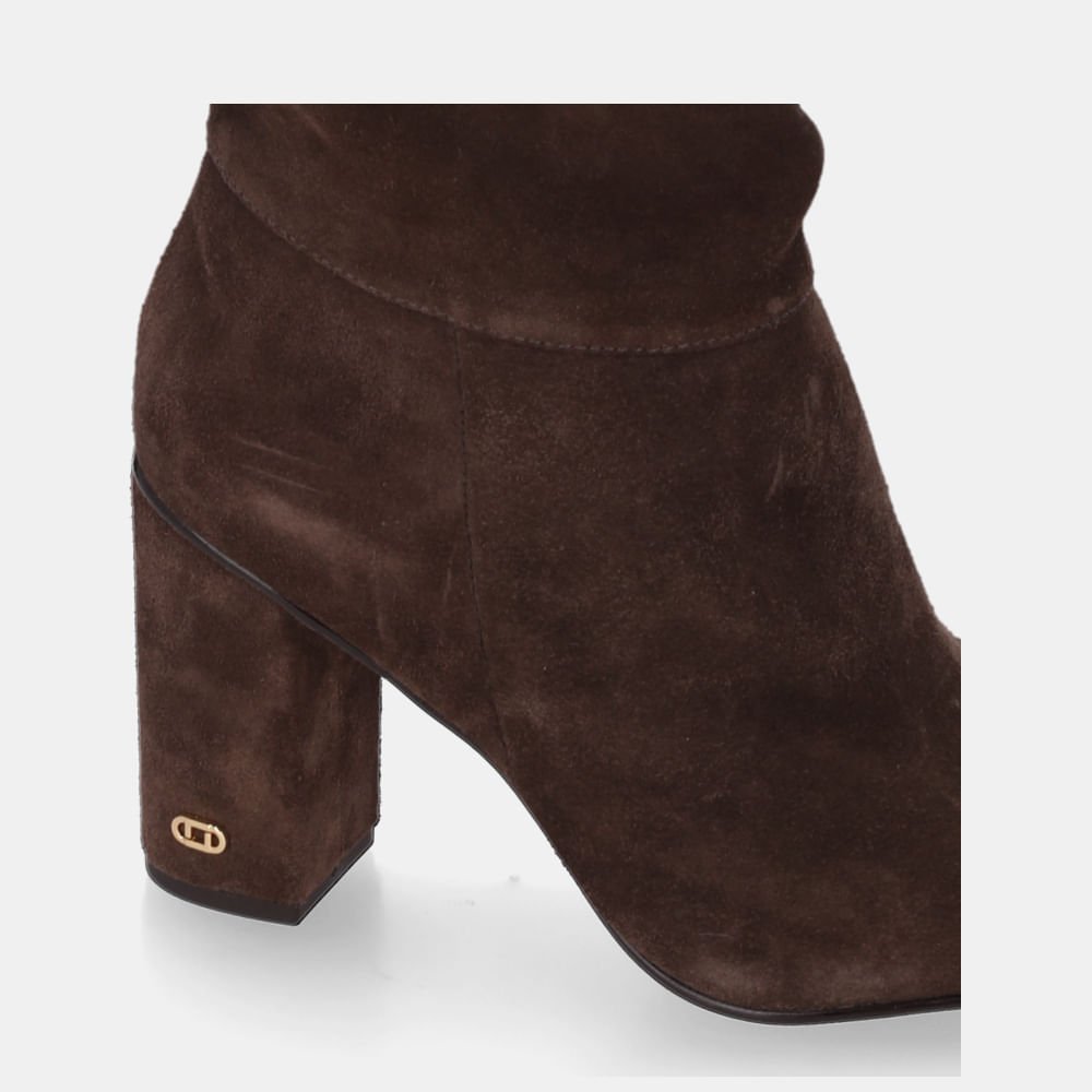 Bota Cano Médio Camurça Cacau - 56510008 Cacau