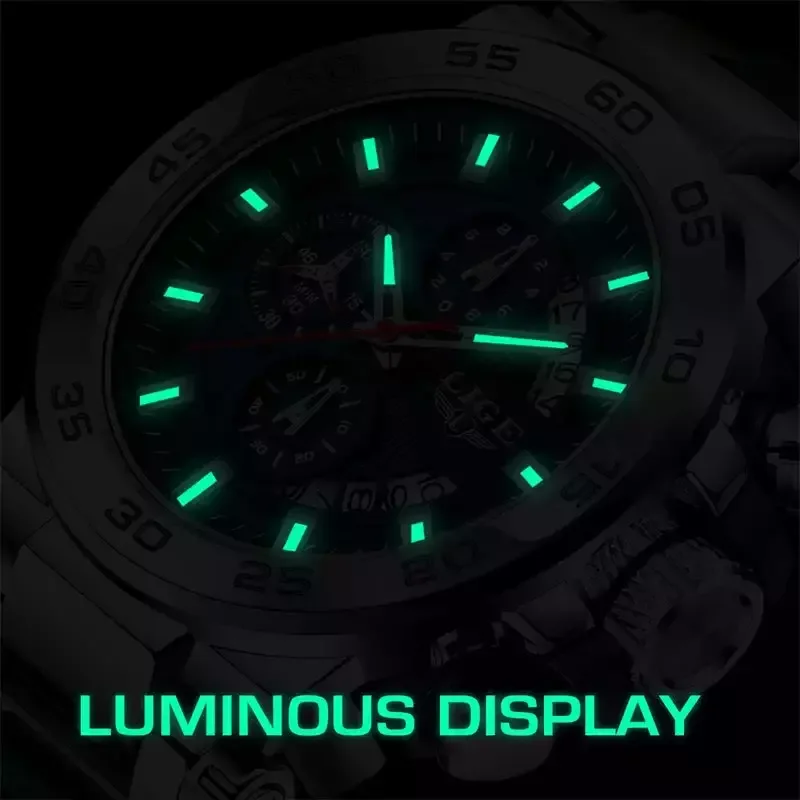 Relógios Masculino LG89147 Á Prova d´Água Militar Preto